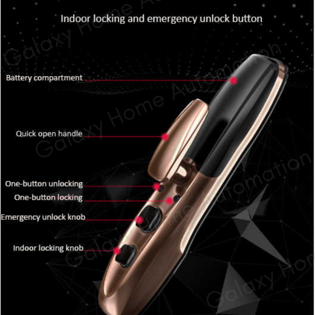 Smart fully automatic door lock - Galaxy home Automation
