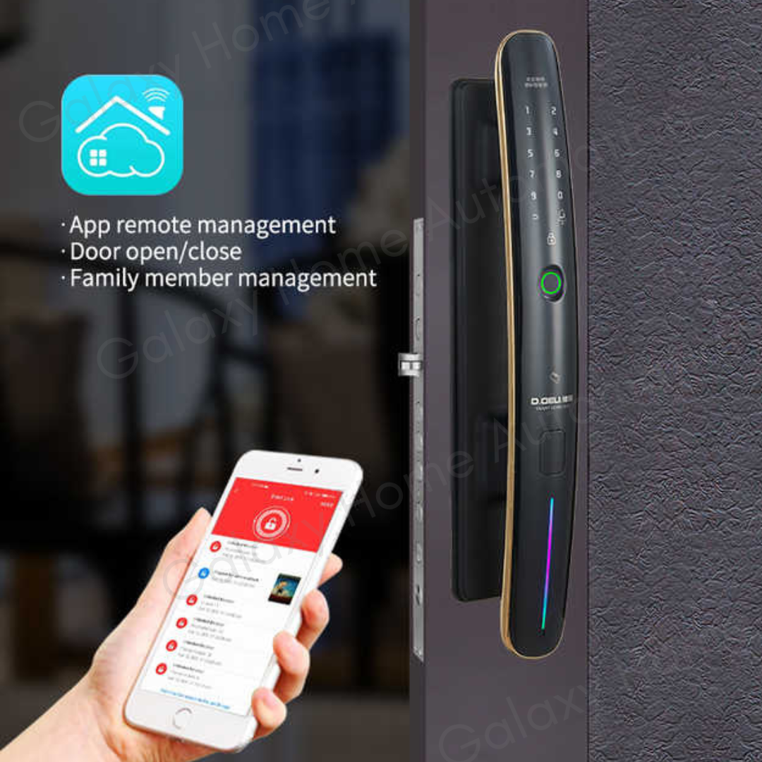 Fingerprint-controlled door lock - Galaxy home Automation