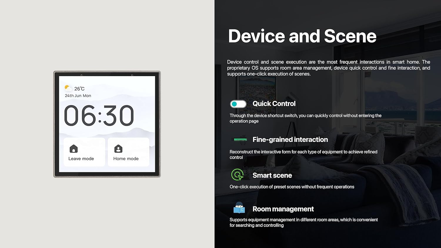 Zigbee Smart Control Panel Galaxy Home Automation