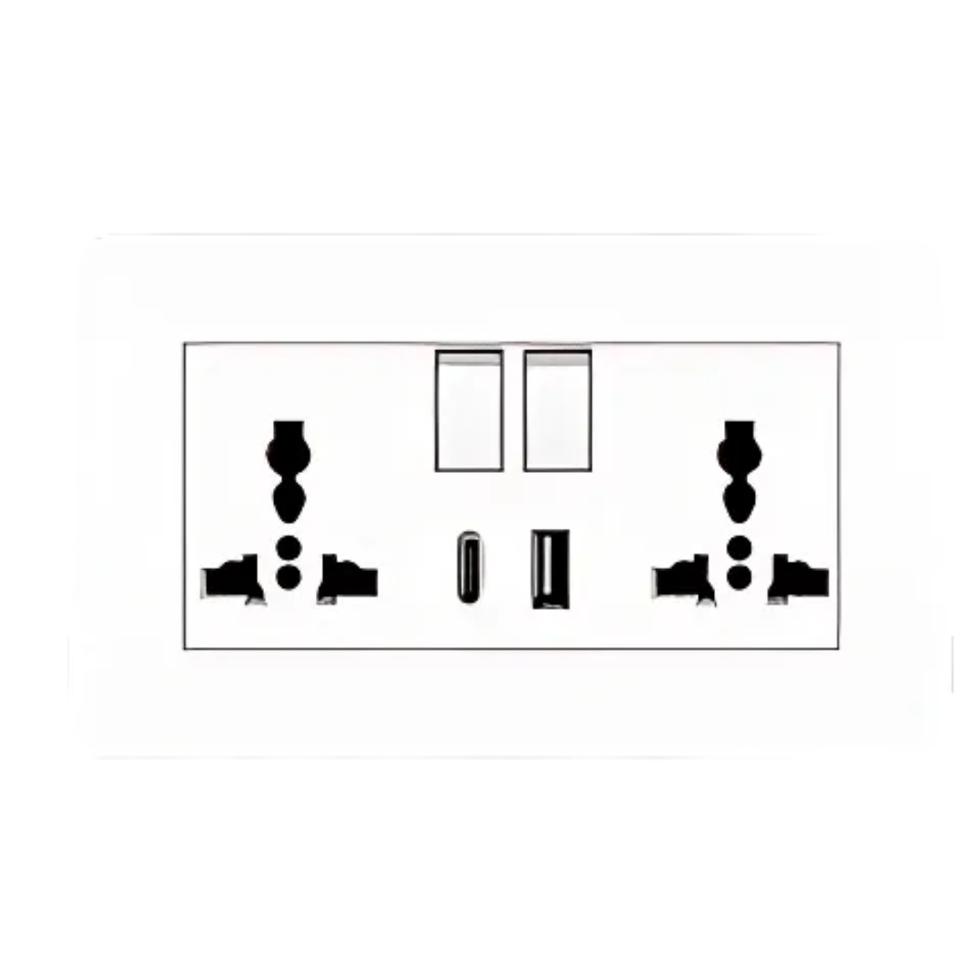 Dual Socket Type-C USB - Galaxy home Automation